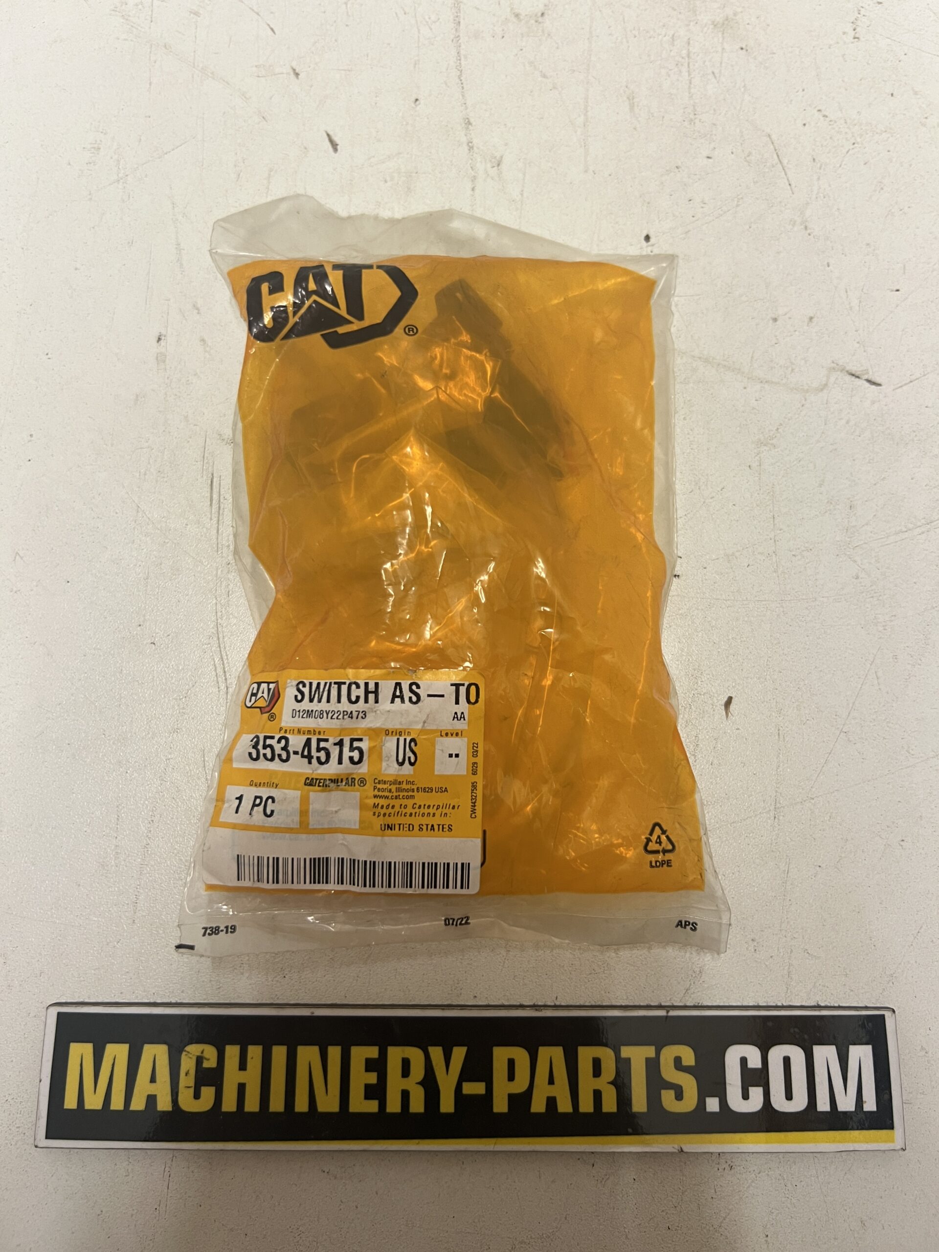 CAT LADDER LIGHTS TOGGLE SWITCH 353-4515 / 3534515 – Machinery-parts.com