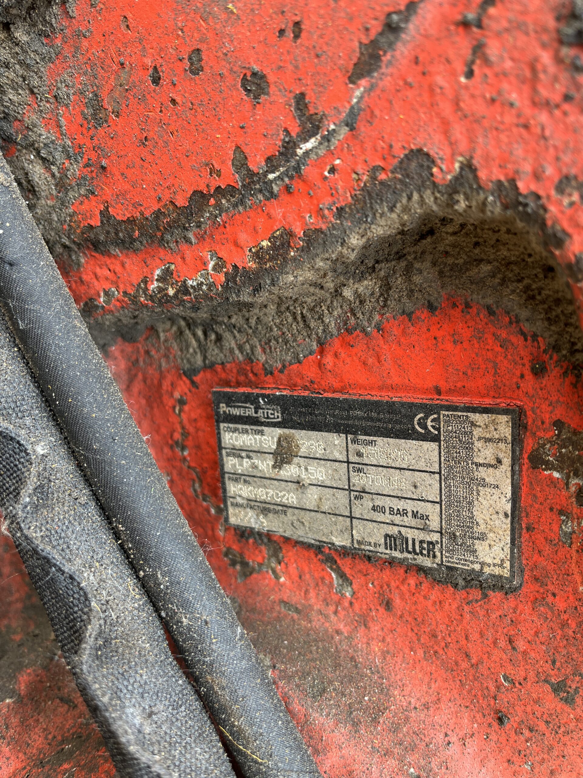 KOMATSU PC290 LC10 MILLER QUICKCOUPLER / QUICK COUPLER – Machinery ...